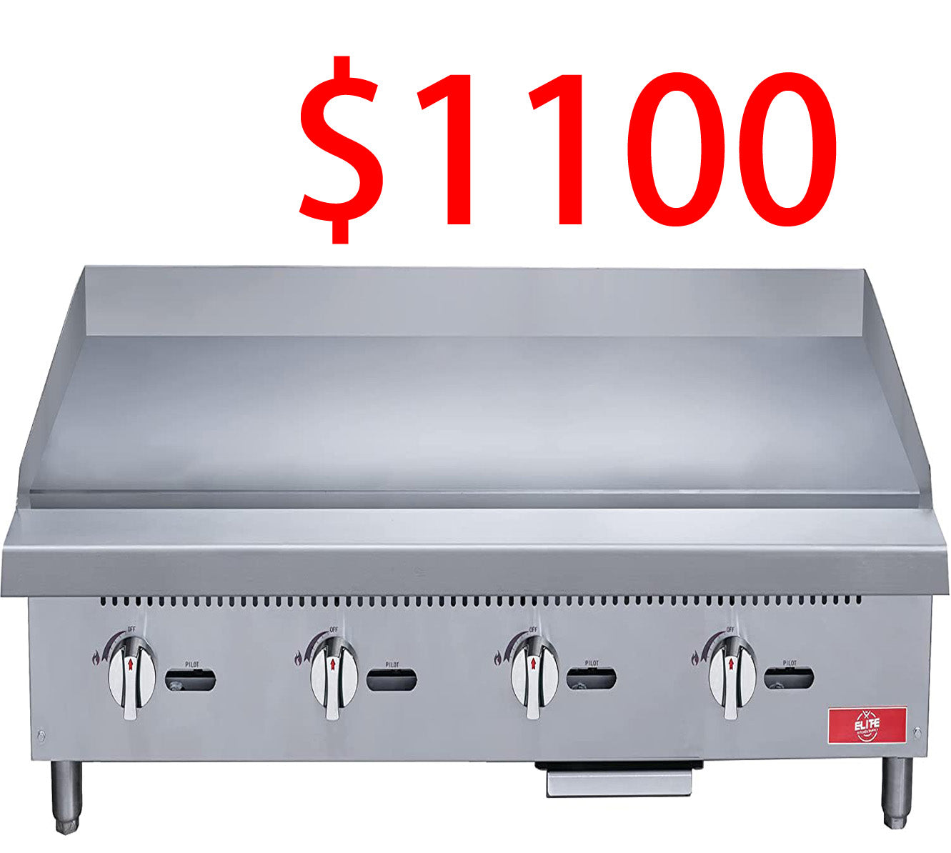 ECGM48 48 in. 4-Burner Commercial Griddle – Elite Kitchen Supply