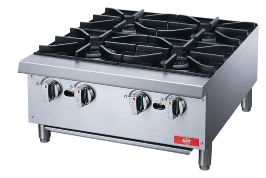 ECHPA24 24 in. 4-Burner Hot Plate – Elite Kitchen Supply