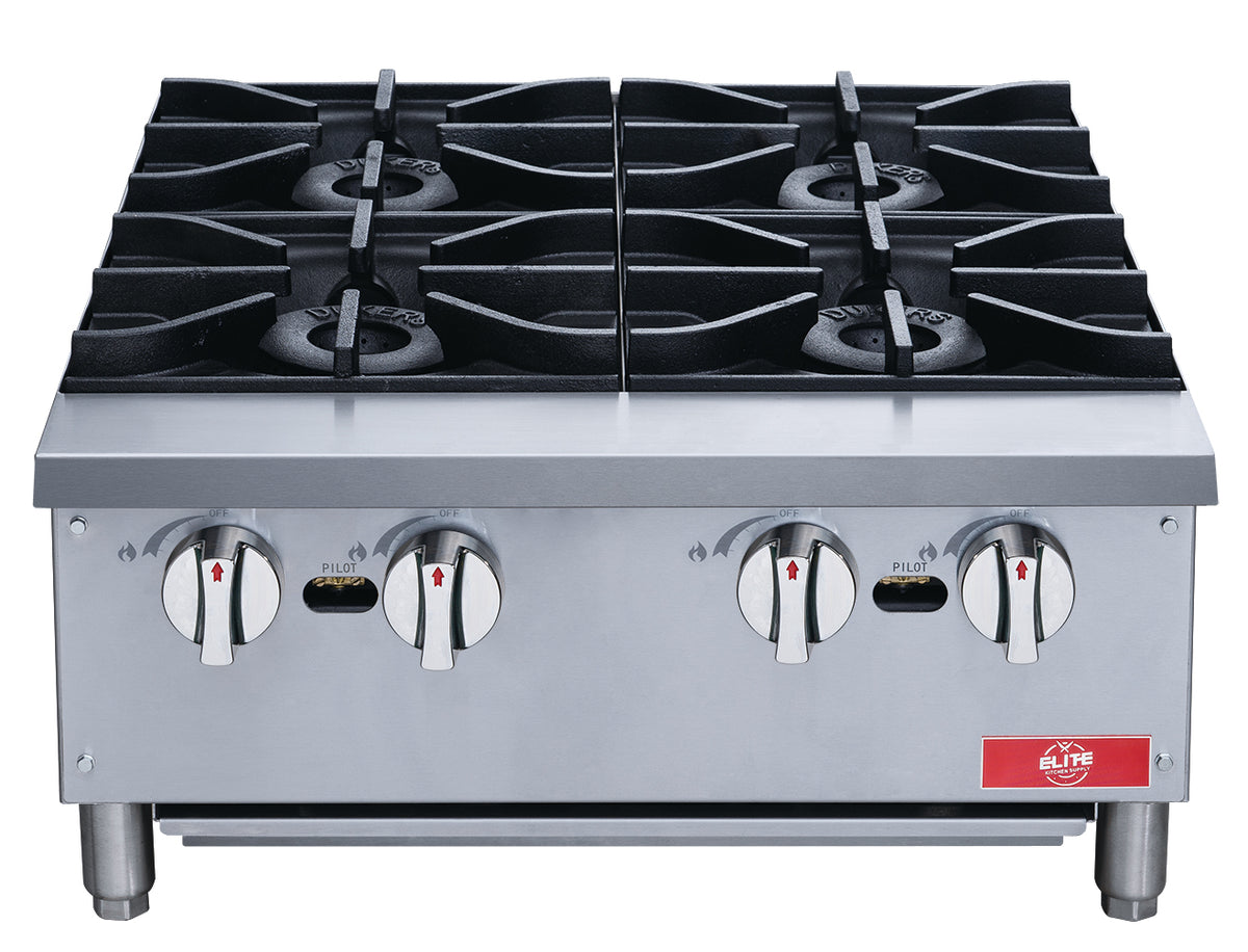 ECHPA24 24 in. 4-Burner Hot Plate – Elite Kitchen Supply