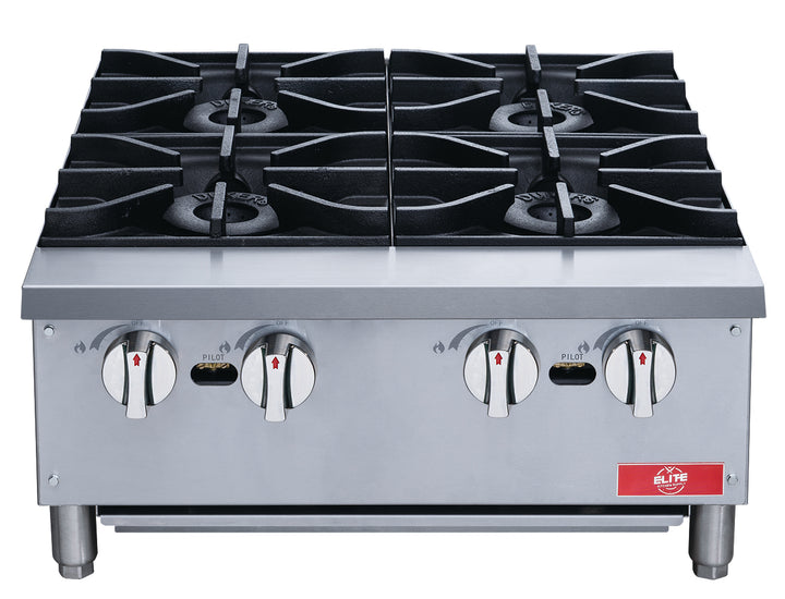 ECHPA24 24 in. 4-Burner Hot Plate – Elite Kitchen Supply