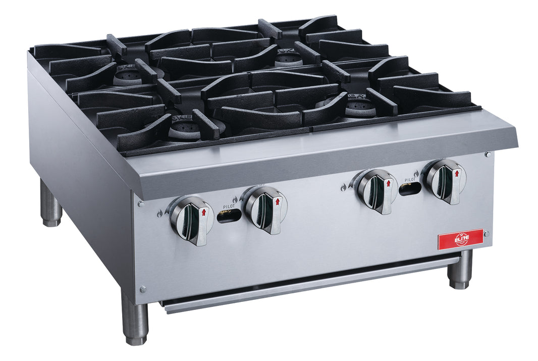 ECHPA24 24 in. 4-Burner Hot Plate – Elite Kitchen Supply